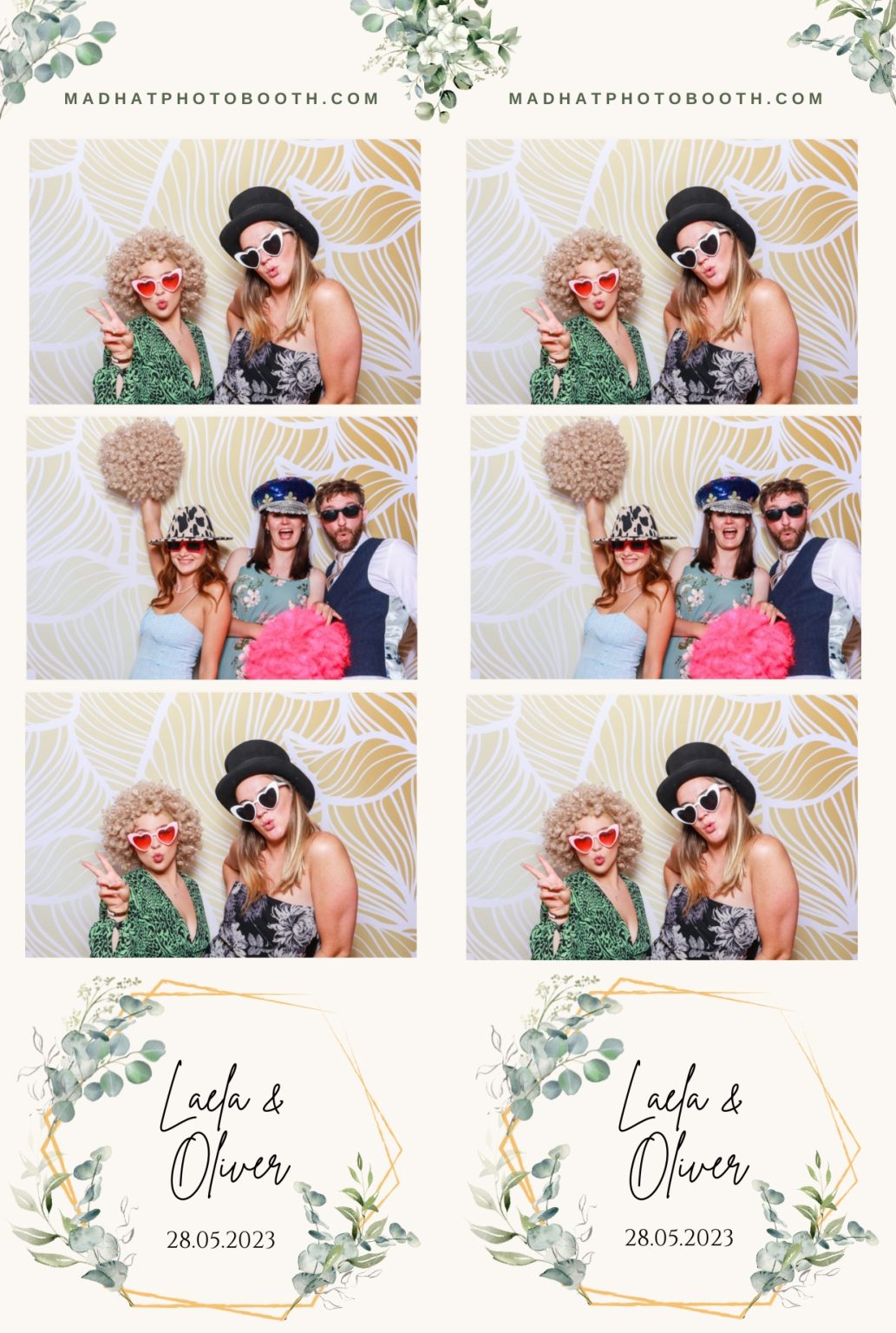 Custom photo booth prints | Cotswolds photo booth hire