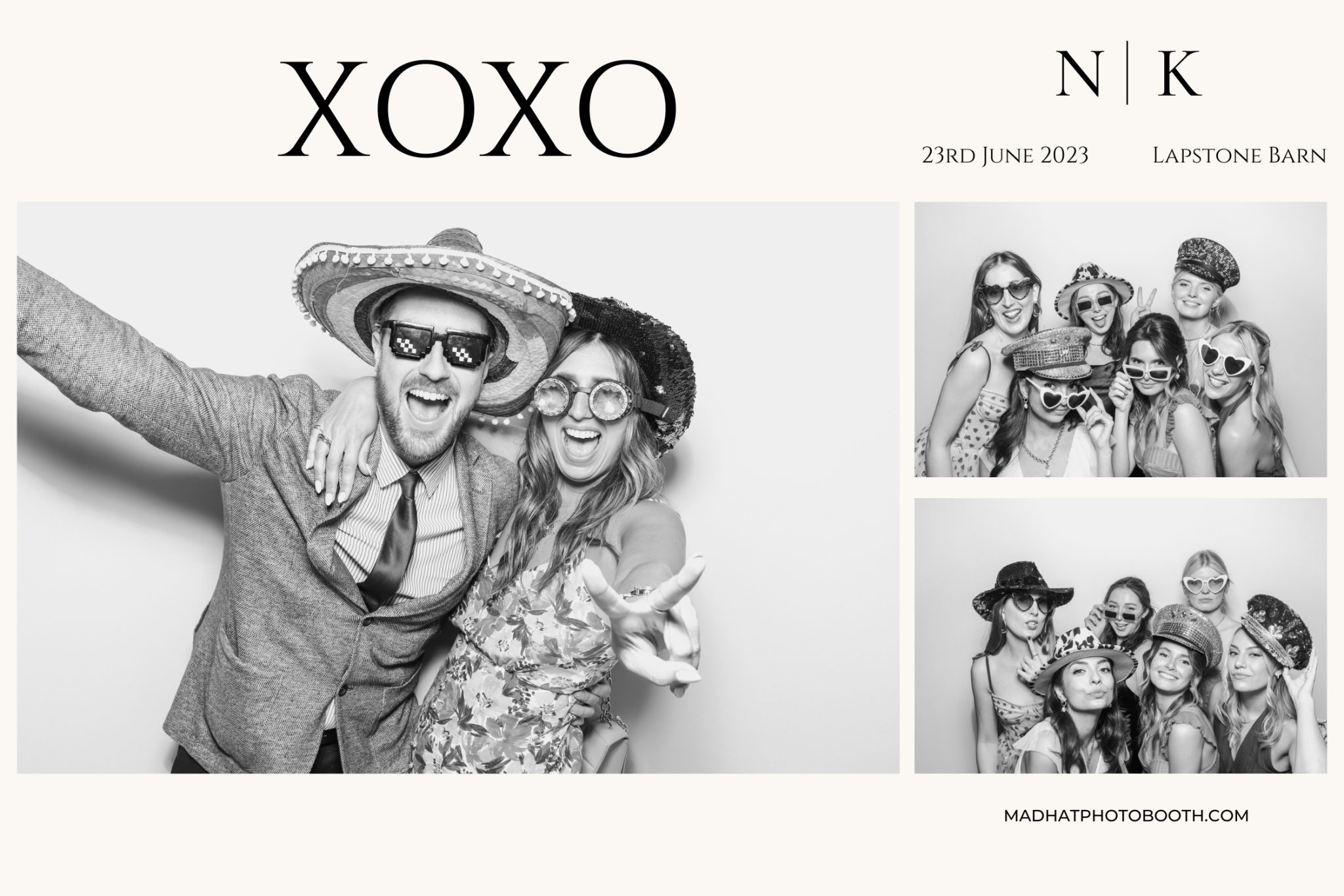 Custom photo booth prints | Cotswolds photo booth hire